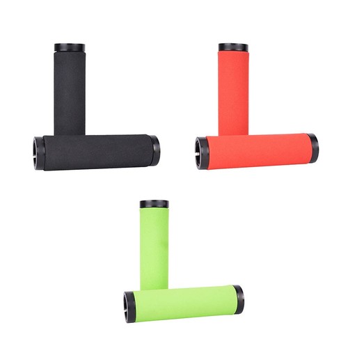 22mm Soft Sponge Bicycle Grips Mountain Bike Handlebar with Lock Rings ...