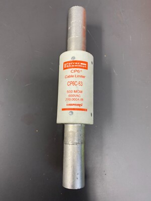 New Ferraz Shawmut CP6C-63 Cable Limiter 500 MCM 600 Vac | eBay