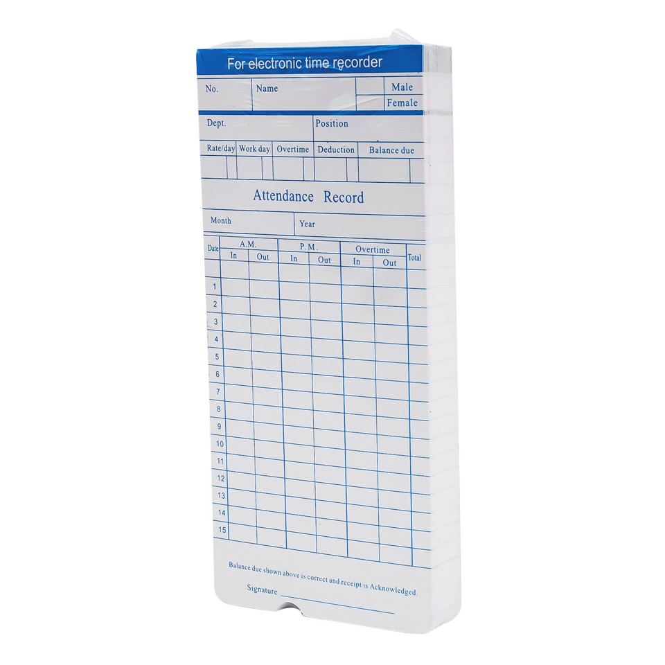 Time Clock Punch Card Employee Attendance Machine LCD Display Check- in ...