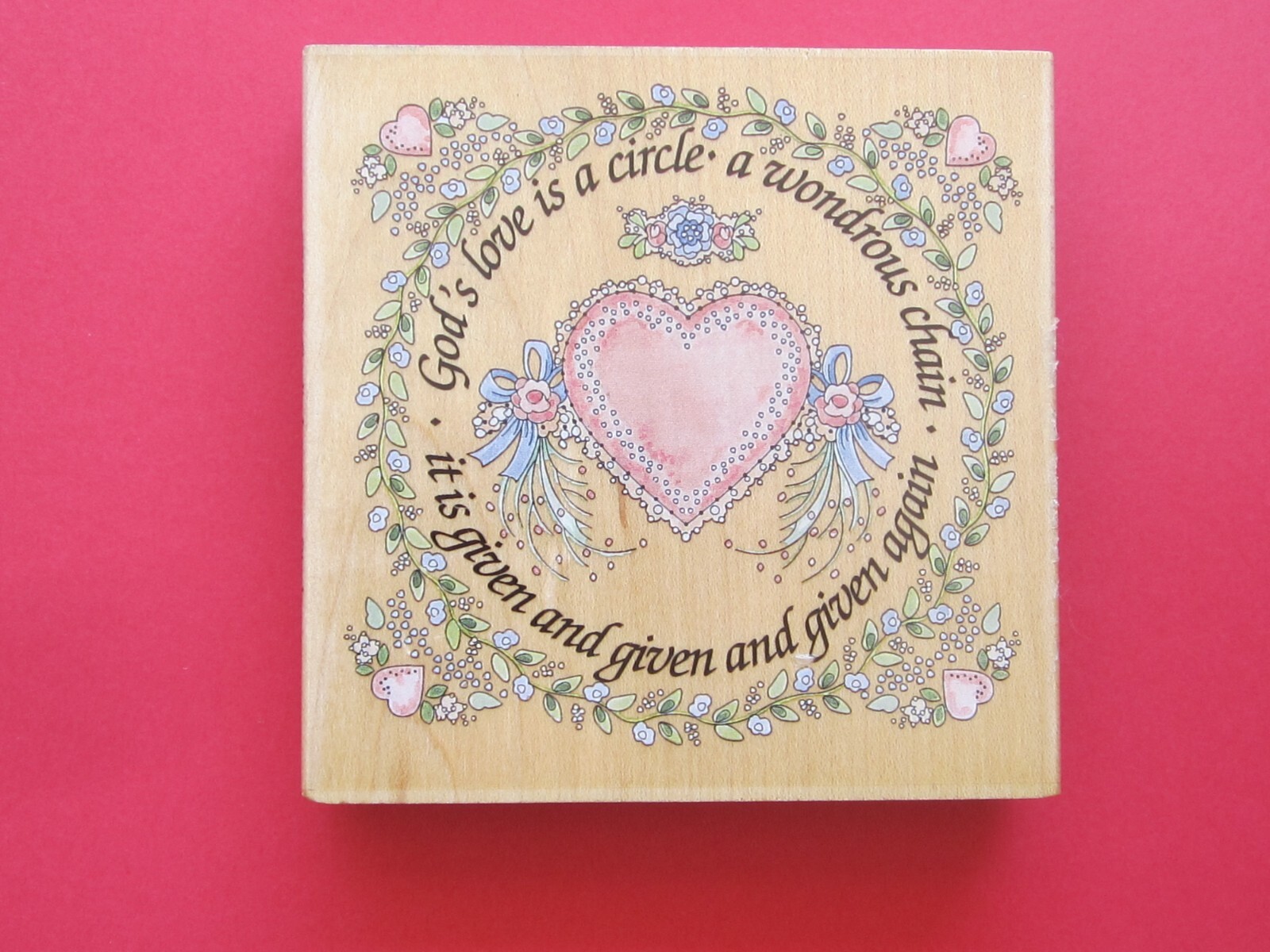 Gods Love Is A Circle Rubber Stamp by Stamps Happen #70029 | eBay