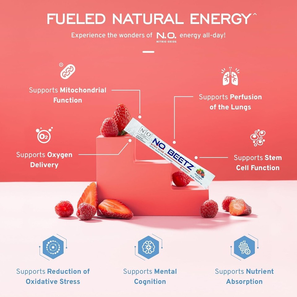 N.O. Beetz Nitric Oxide Supplement | Enhance Hydration, Cellular Energy ...