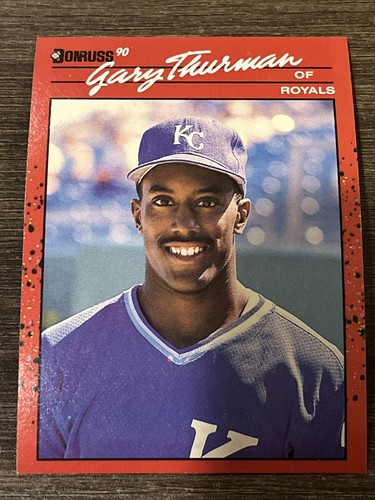 ERROR NO DOT 1990 DONRUSS BASEBALL CARD #416 GARY THURMAN ROYALS PACK FRESH | eBay