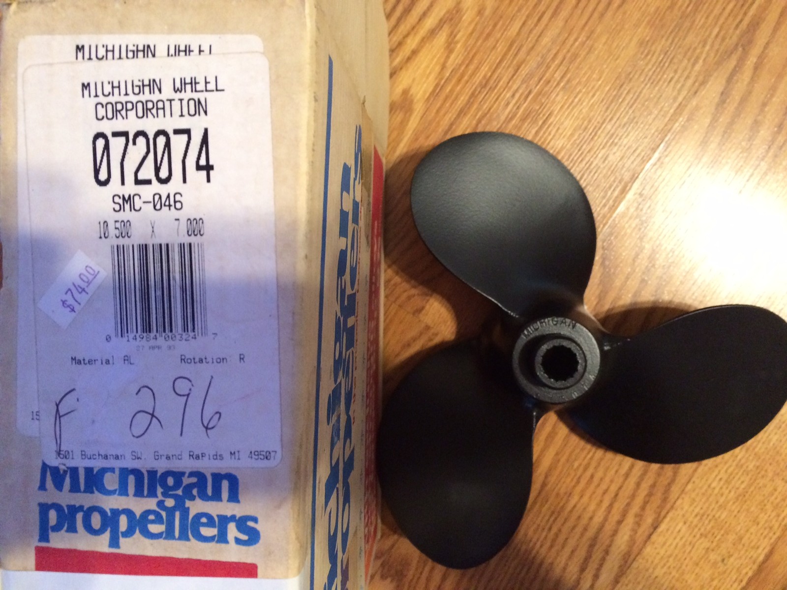 Michigan Propellers Michigan Prop 072074 10.5x7 Original Stock | eBay