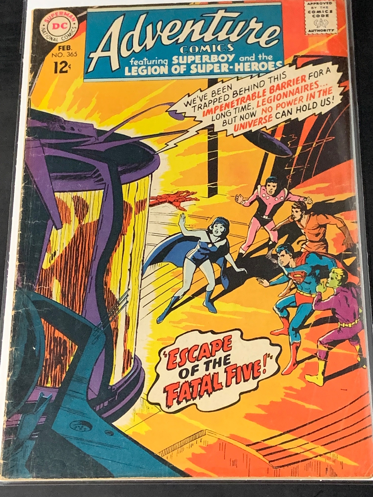 Adventure Comics 365 DC 1968 1st App of Shadow Lass | eBay