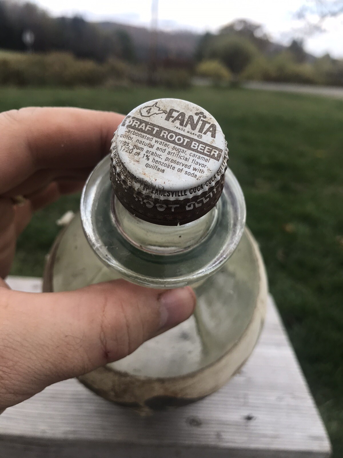 Fanta Root Beer Rare 64 Ounce Glass Bottle Styrofoam Sleeve With Cap ...