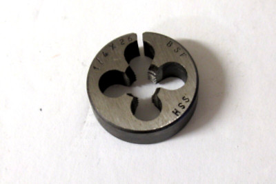 CEI Die 1/4" x 26 tpi cycle threads Triumph Norton BSA UK Made thread ...