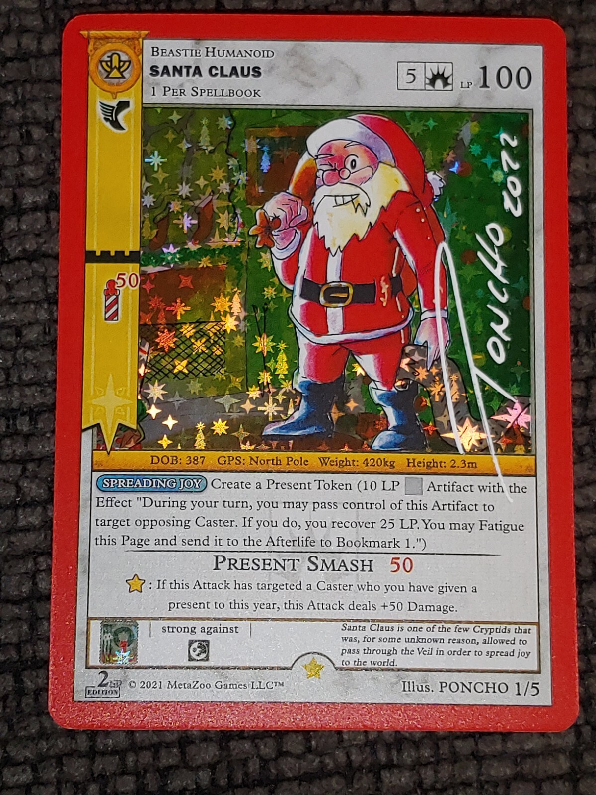 Metazoo Cryptid Nation Christmas Promo Santa Clause 2nd Full Holo ...