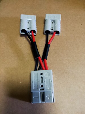 50 Amp Anderson Style Plug Connector Double Y Adapter 6mm Automotive ...