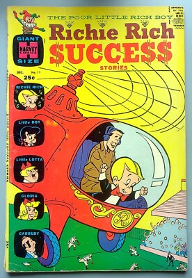 Richie Rich Success Stories #11 ~ HARVEY 1966 ~ Helicopter seat VG | eBay