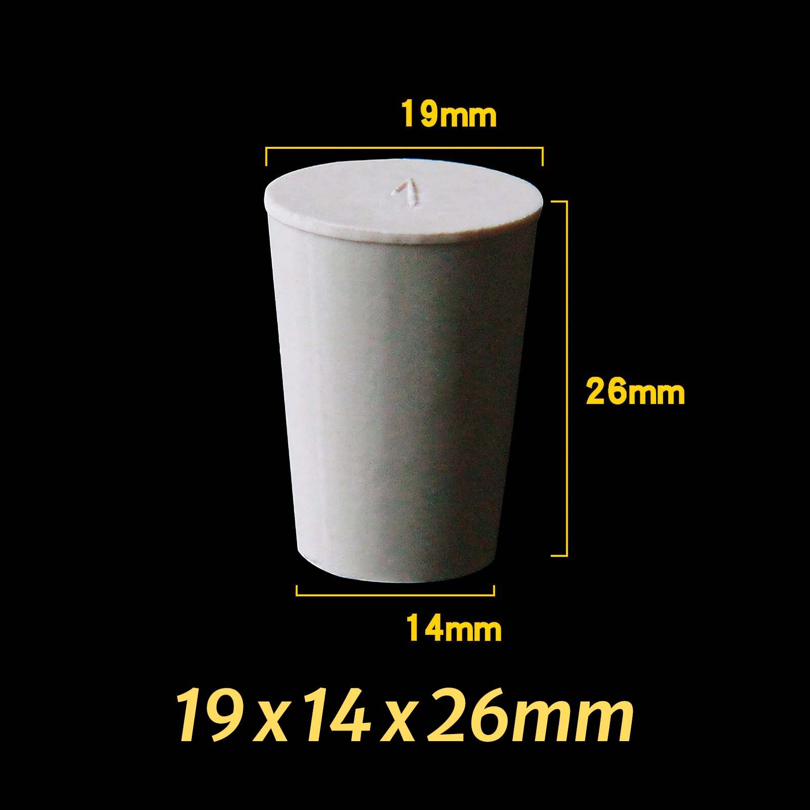 White Rubber Bung Stopper Tapered Plugs Laboratory Solid Stoppers ...