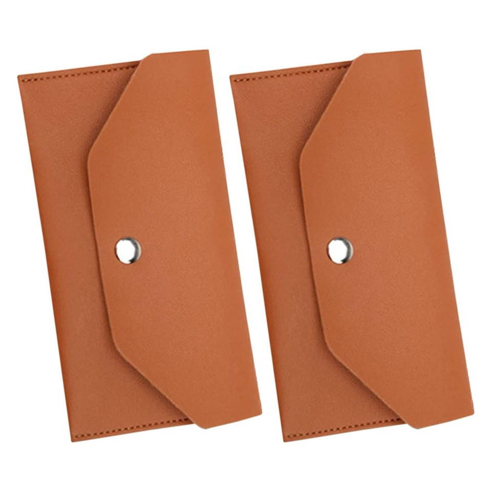 2 Pcs Cash Stuffing Purse Reusable Money Bag Pouch Clutch Wallet Women ...