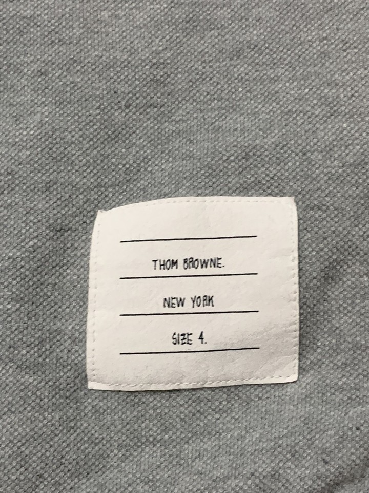 Thom Browne Shirt Mens 4 Made In Japan Tricolor Stripe Patch Crewneck ...