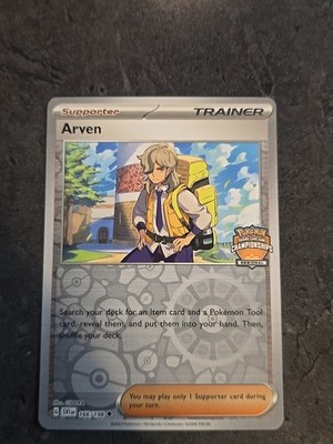 Pokémon TCG Arven Regional Championship Stamped Promo Card 166/198 | eBay