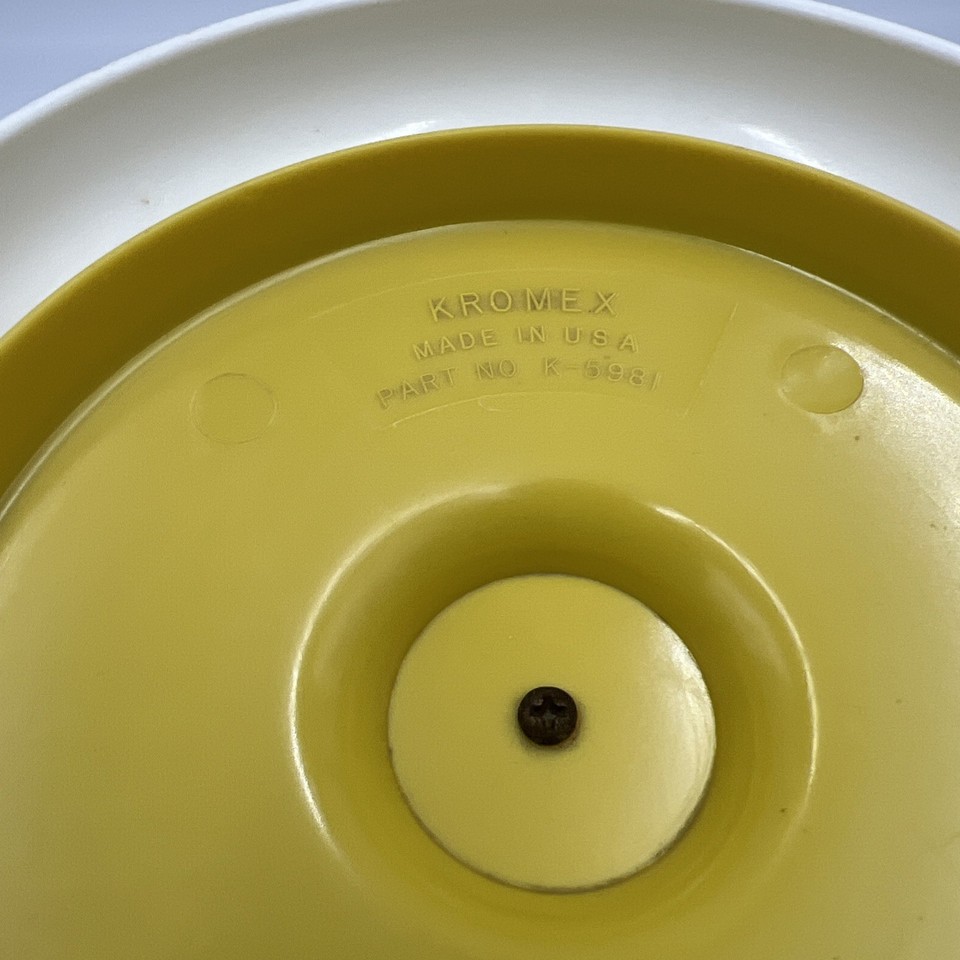 Rare Kromex Handle Ducks Yellow Ice Bucket With Lid Plastic USA Vintage ...