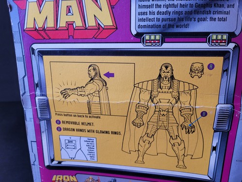 Mandarin W/Power Rings Iron Man Marvel Comics 1994 Toy Biz Vintage ...