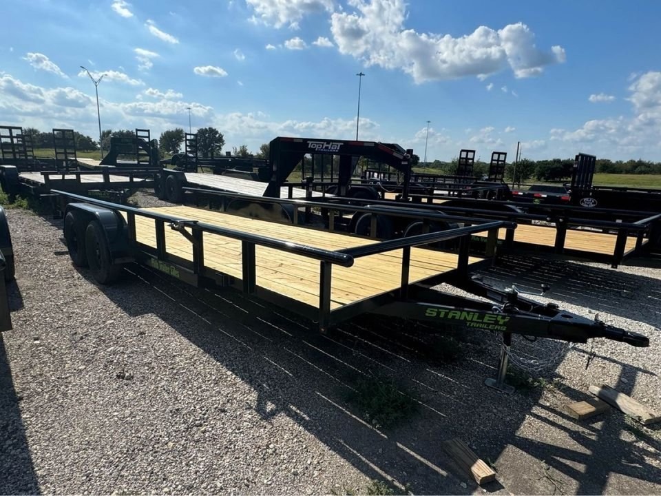 2025 Stanley Trailers 83X18 PIPE TOP OPEN TRAILER Utility Trailer SLIDE ...