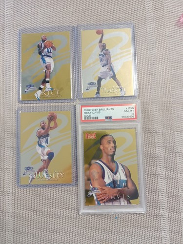1998-99 FLEER BRILLIANTS INSERT BASE GOLD RIKCY DAVIS GLEN RICE WESLEY ...