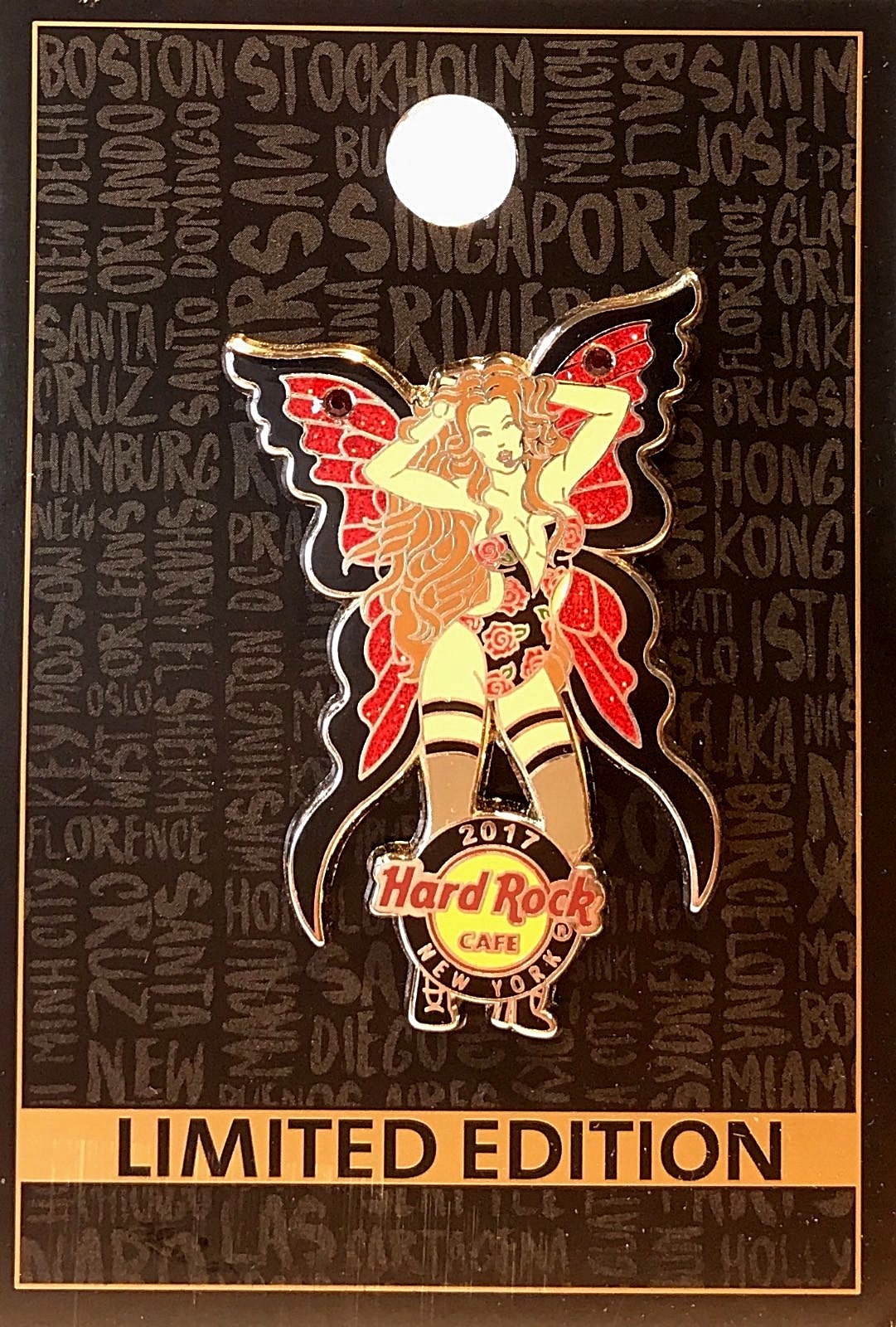 Hard Rock Cafe New York Pin Diva Fairy Series #1 2017 HRC LE NEW Pin ...