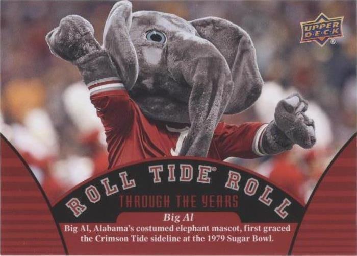 2012 Upper Deck University of Alabama - Roll Tide Roll Alabama Crimson ...
