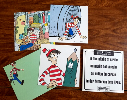 Teacher's Discovery Prepositions set of Flash Cards using Waldo | eBay