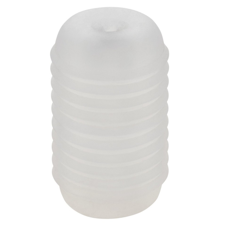 Pop Sock Ribbed Reversible Open End Penis Cock Stroker Male Masturbator ...
