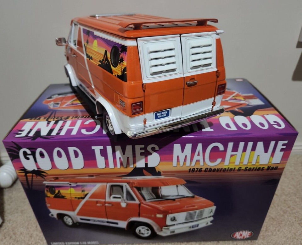 1:18 ACME 1976 Chevrolet G Series Custom Van " Good Times Machine " | eBay