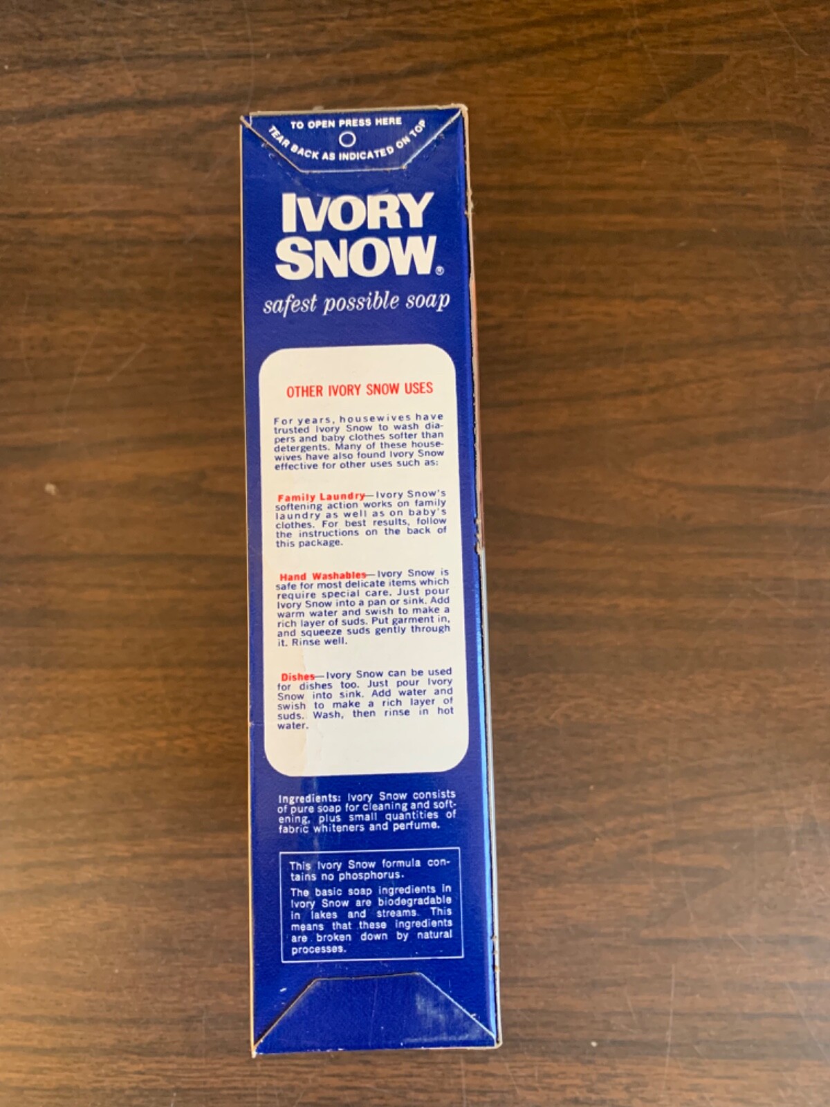 Vintage Ivory Snow Detergent Box with Marilyn Chambers (13oz) | eBay