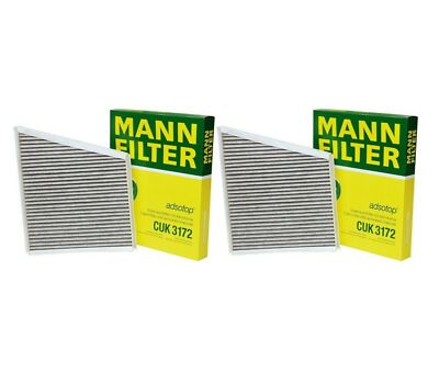 Mann Set of 2 Cabin Air Filters Charcoal For Mercedes W211 CLS500 AMG ...