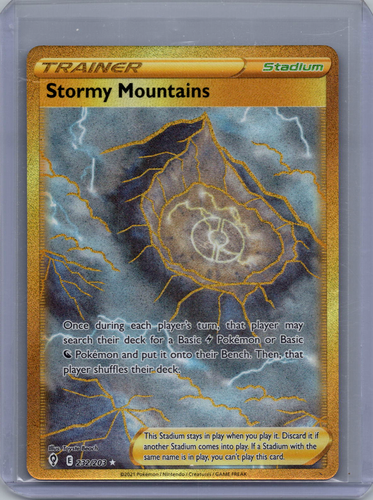 💎💎Stormy Mountains, 232/203, Pokemon TCG: Evolving Skies, Holo Secret ...