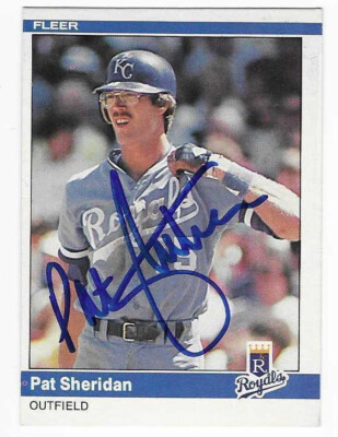 PAT SHERIDAN 1984 FLEER AUTOGRAPHED SIGNED # 357 KANSAS CITY ROYALS | eBay