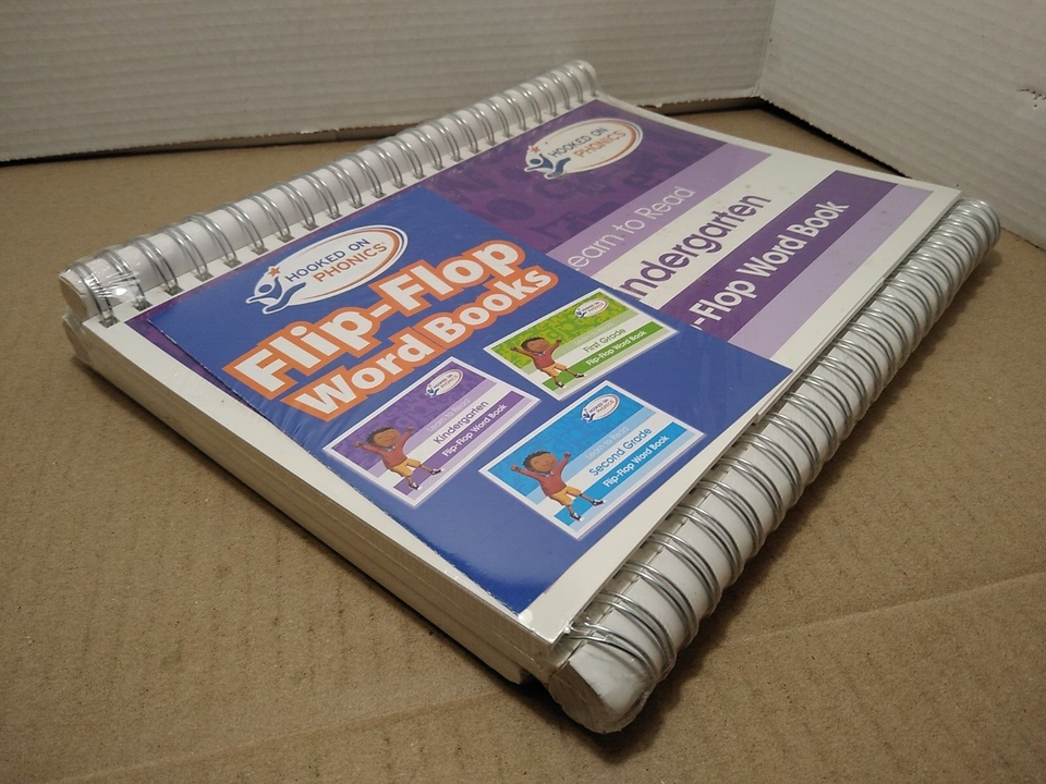 Hooked On Phonics Flip Flop Word Books Kindergarten First Second ...