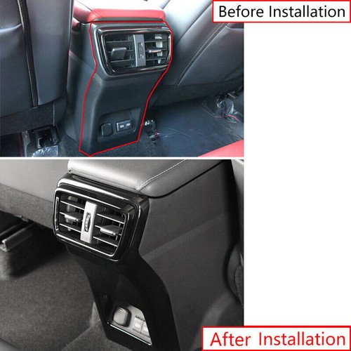 Black Glossy Rear Air Outlet Vent Frame 1pc For Lexus NX 250 350h 450h ...