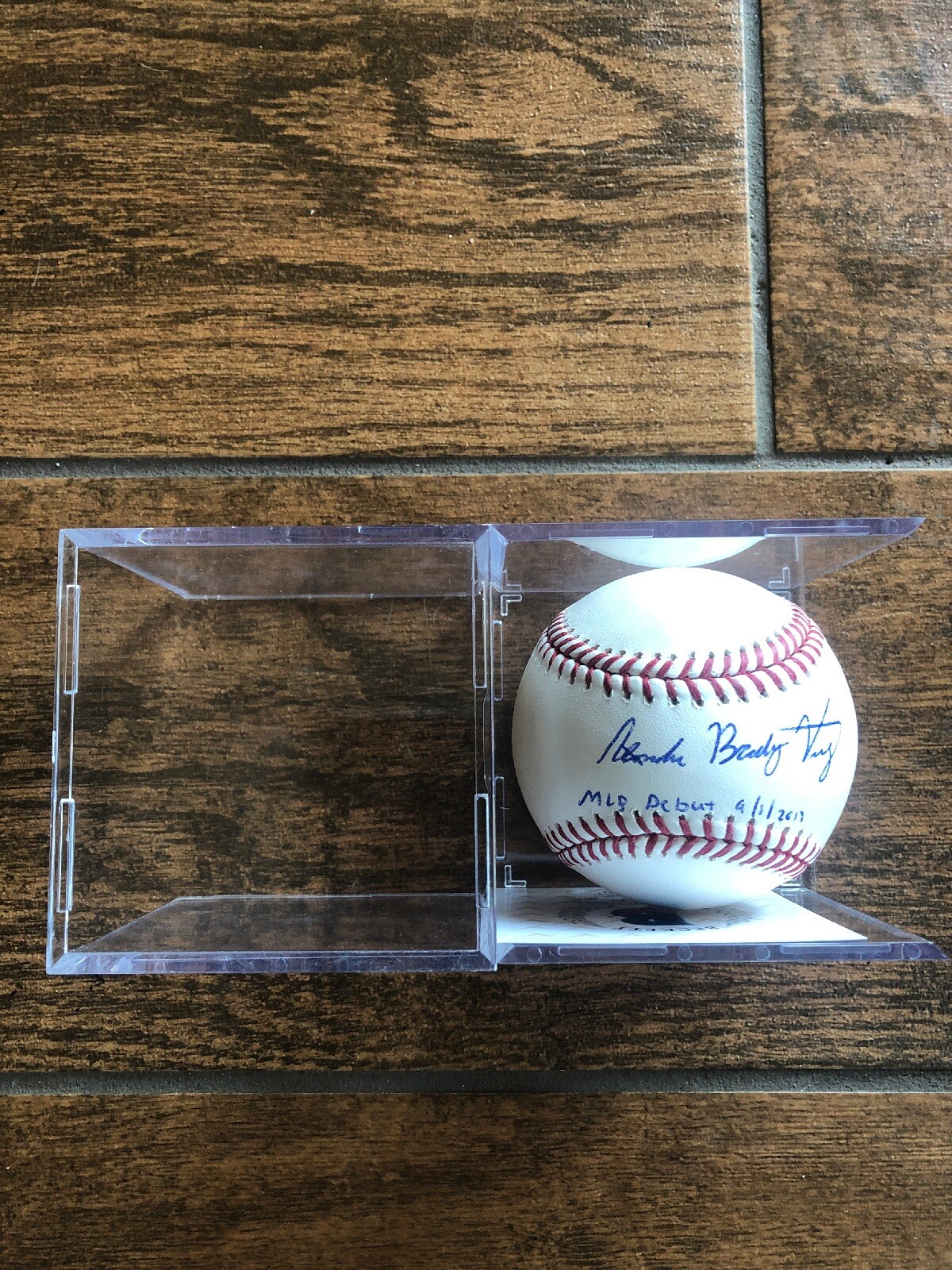 ALEX ALEXANDER BRADY VERDUGO Full Name + "MLB Debut" Signed Baseball ...