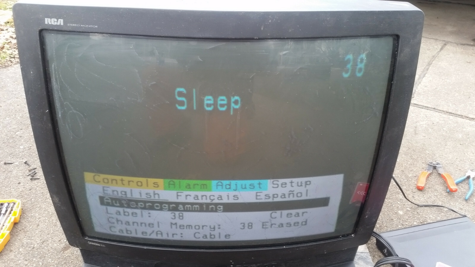 Vintage RCA ColorTrak Plus 27in CRT Color TV w A/V inputs F27636BC ...