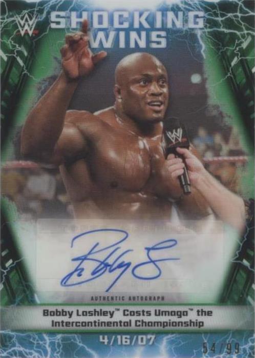2020 Topps Chrome WWE - Shocking Wins Autographs Bobby Lashley #SWA-LA ...