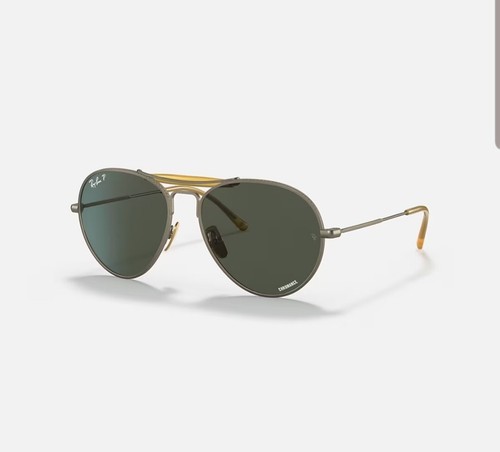 Ray-Ban Sunglasses RB8063 9207P1 55-16 Unisex green gold Polarised ...