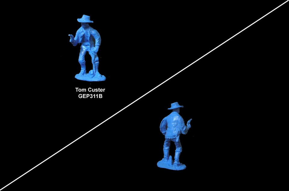 Custer's Last Stand 7th Cavalry Custer 54mm toy soldiers Marx YOU ...