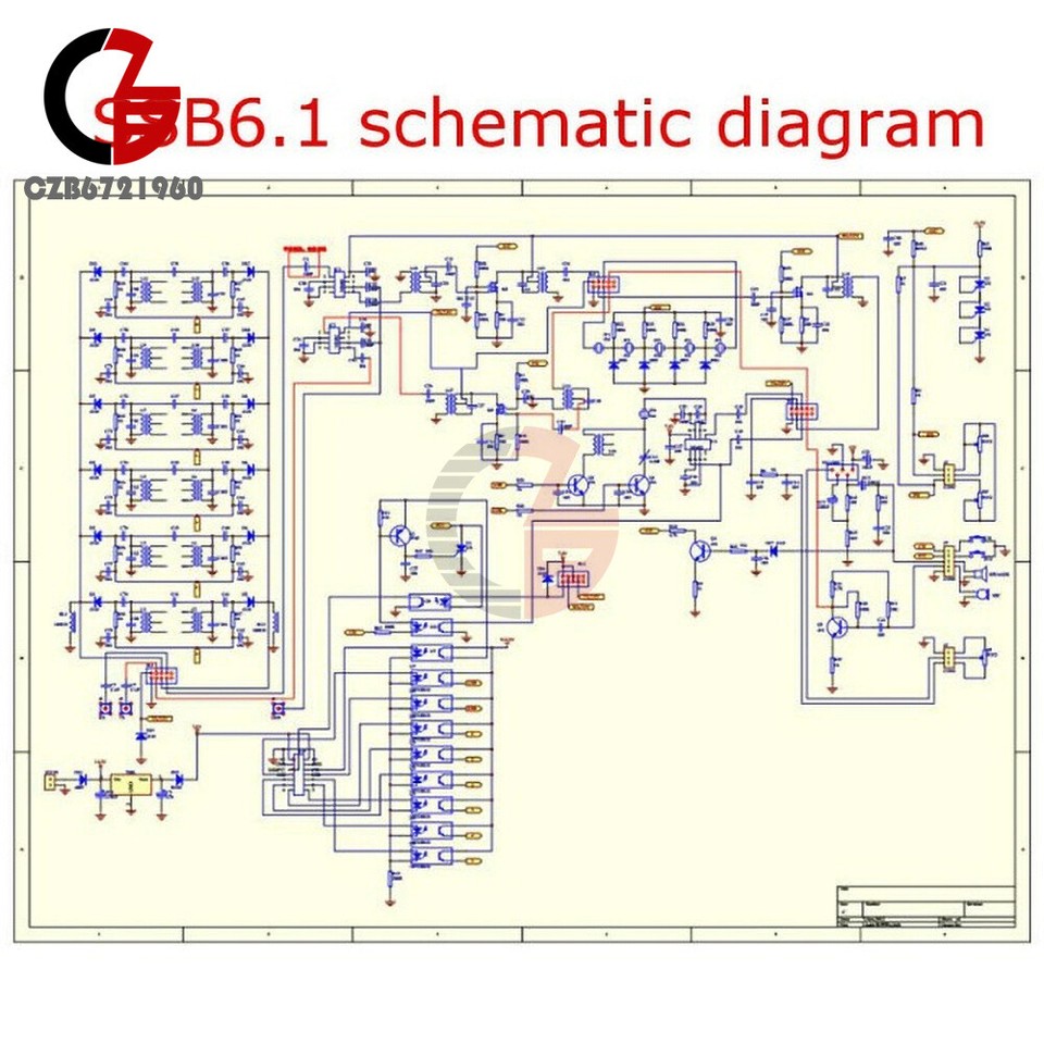 6-band HF SSB Shortwave Radio Shortwave Radio Transceiver Board DIY ...