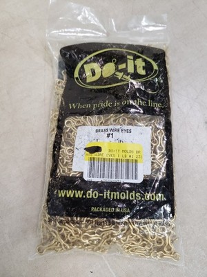 Do-It #1 Brass Wire Eyes 1 LB Bulk | eBay