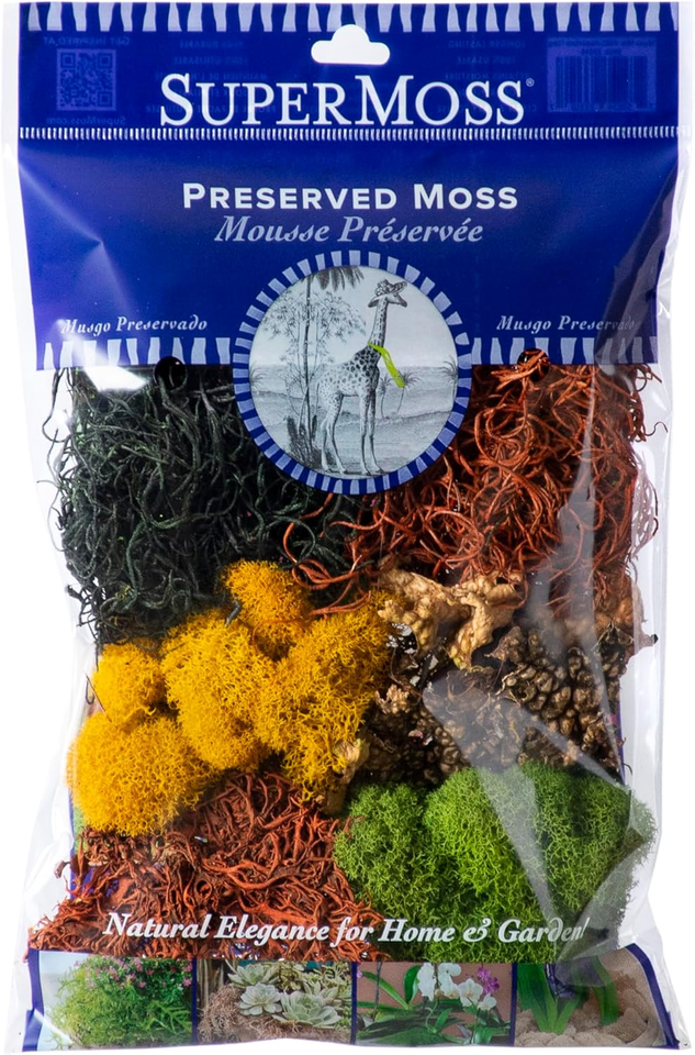 (23309) Moss Mix – Premium Decorative Moss for Crafts, Terrariums ...