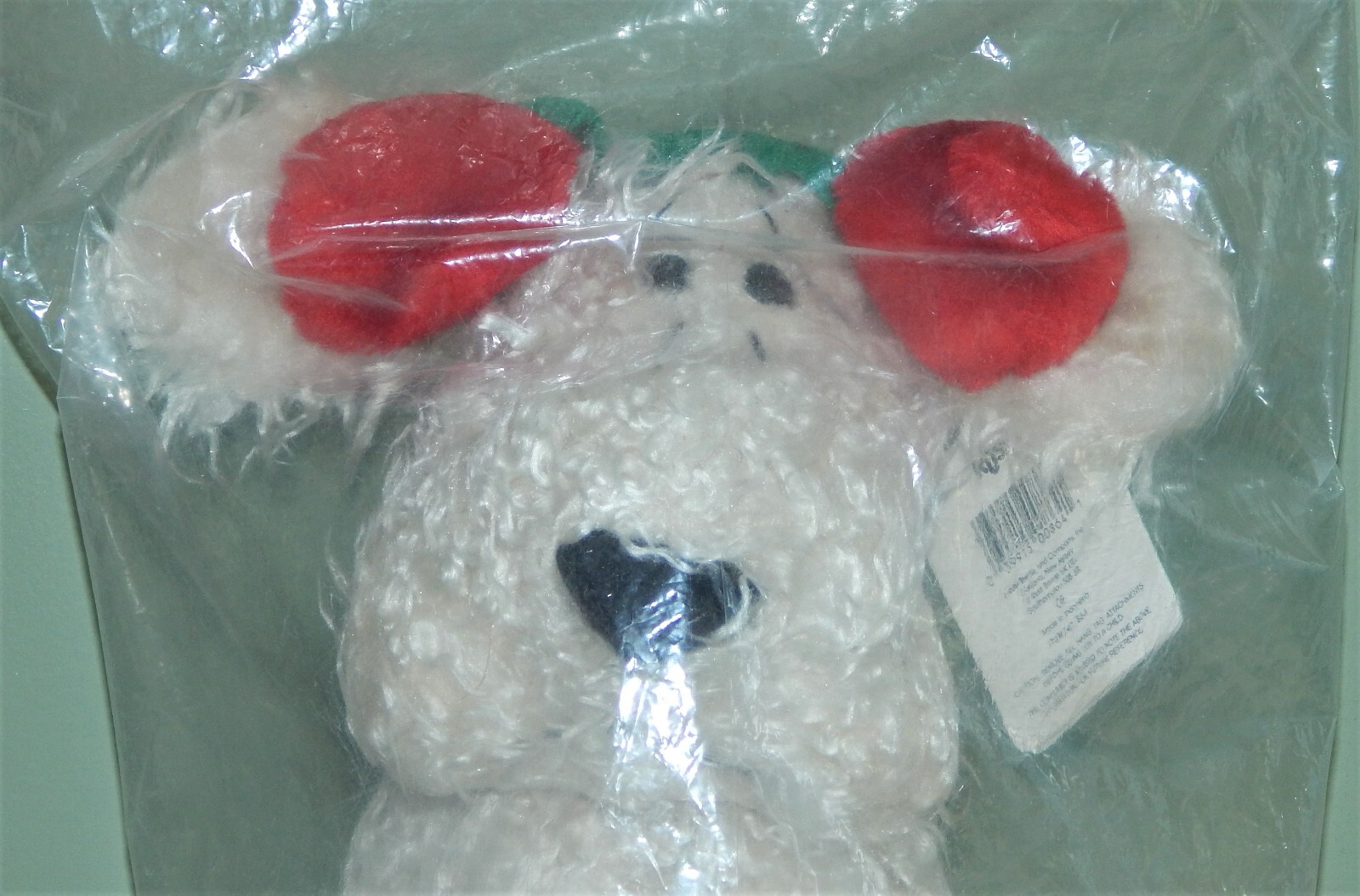 Russ Berrie Plush Caress Pet CURLY Christmas Dog With Santa Hat #864 ...