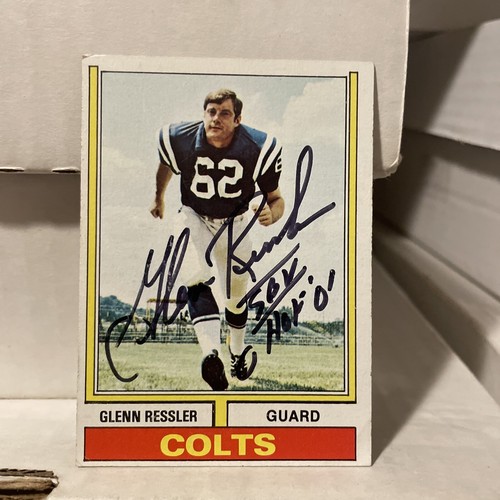 Glenn Ressler -Penn State- Baltimore Colts Autographed Card | eBay