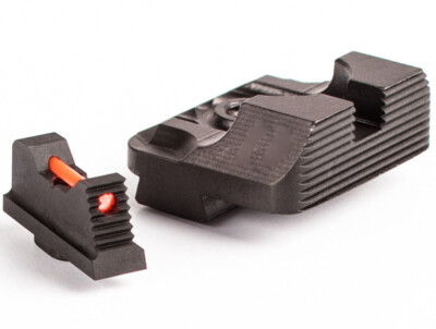 Front & Rear Fiber Optic Sight glow Scope Set for Glock Pistol Gun ...