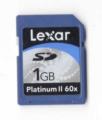 Lexar Platinum II 1GB 60x SD Genuine Camera Memory Card | eBay