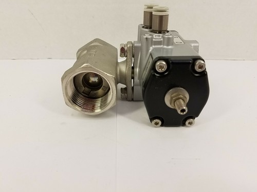 KITZ C-UTE 1 "C Series" 316 Stainless Steel Pneumatic Actuated Ball ...