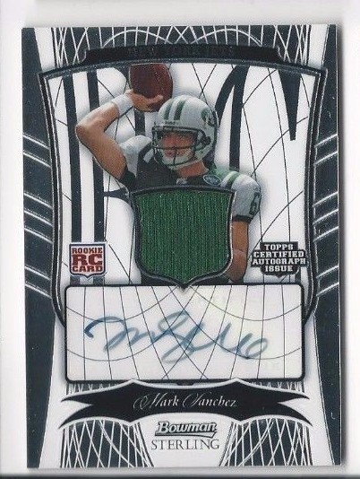 2009 Bowman Sterling Mark Sanchez Auto Jersey /40 Autograph | eBay