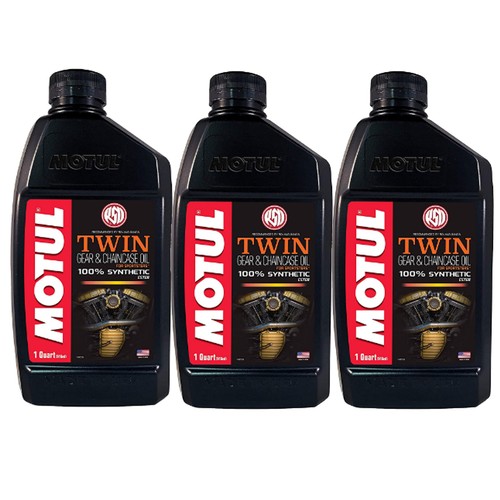 Motul TWIN GEAR & CHAIN CASE OIL 100% triple synthetic 4Str 3Qt Gear ...