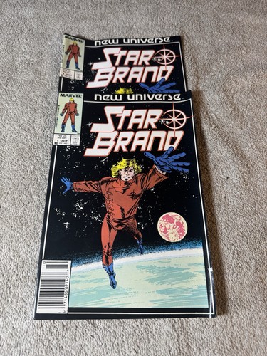 Lot 2 Star Brand #1 1986 OCT Marvel Comics 1st Comic Book New Universe ...