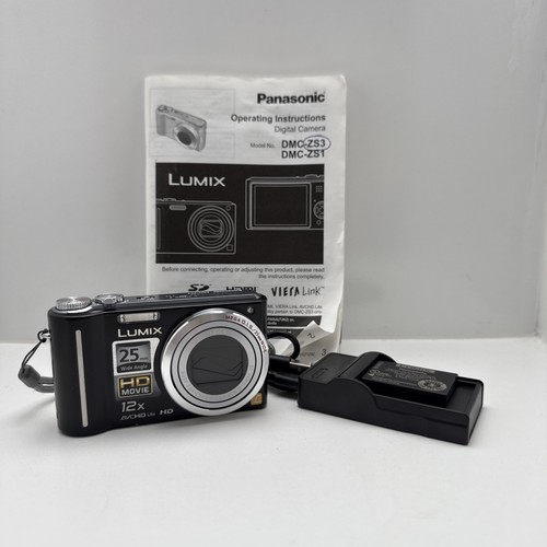Panasonic LUMIX DMC-ZS3 Black Digital Camera Complete Bundle - Tested ...