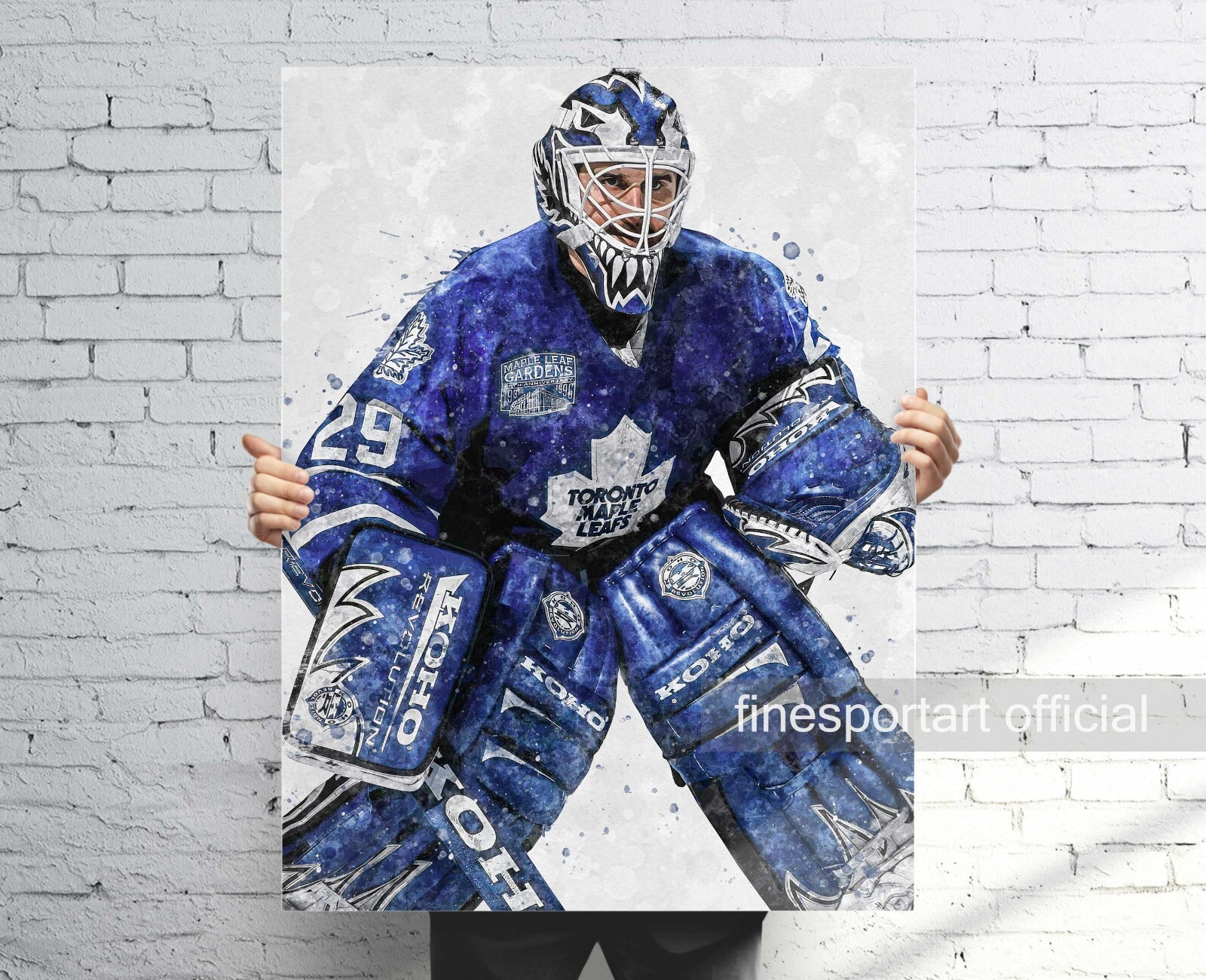 Felix Potvin Toronto Maple Leafs Poster, Canvas, Hockey print, Sports ...